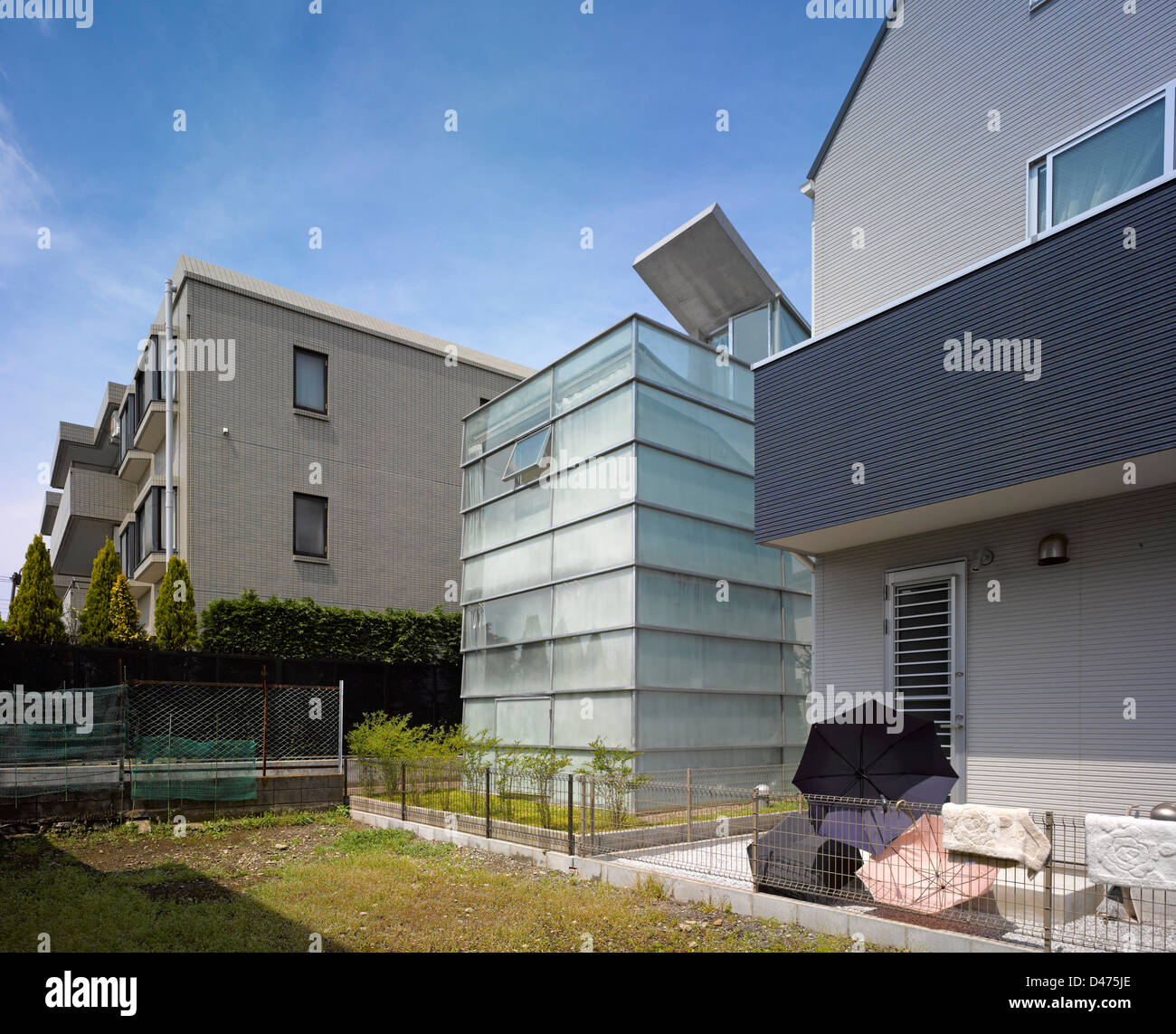 The Mist House, Tokyo, Japan. Architect: TNA, 2012. Exterior View from ...
