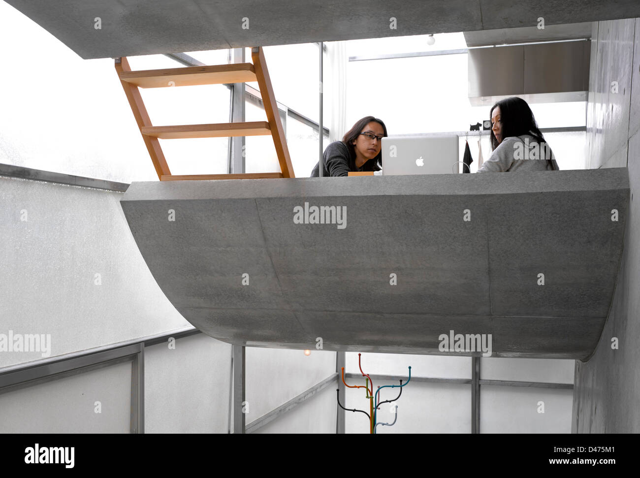 The Mist House, Tokyo, Japan. Architect: TNA, 2012. Interior view ...