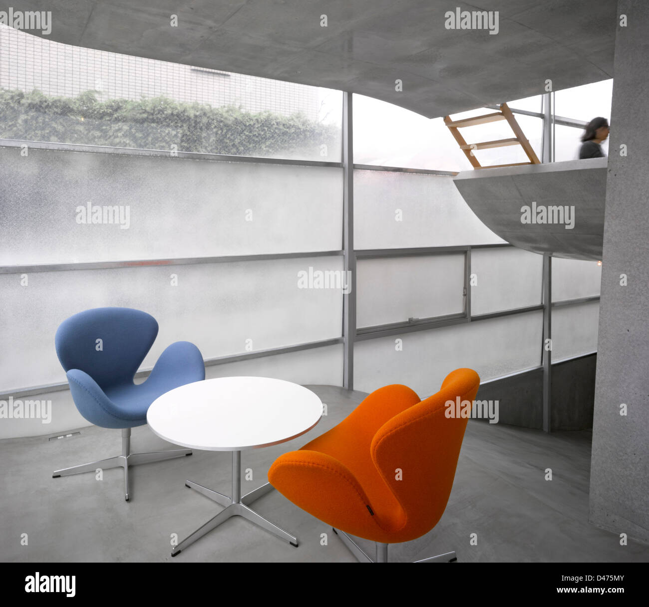 The Mist House, Tokyo, Japan. Architect: TNA, 2012. Landing area Stock ...