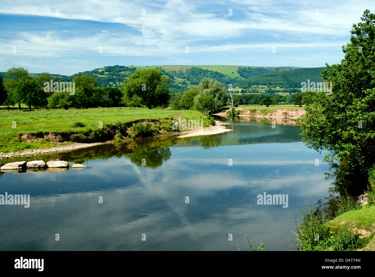 River usk from usk valley hi-res stock photography and images - Alamy