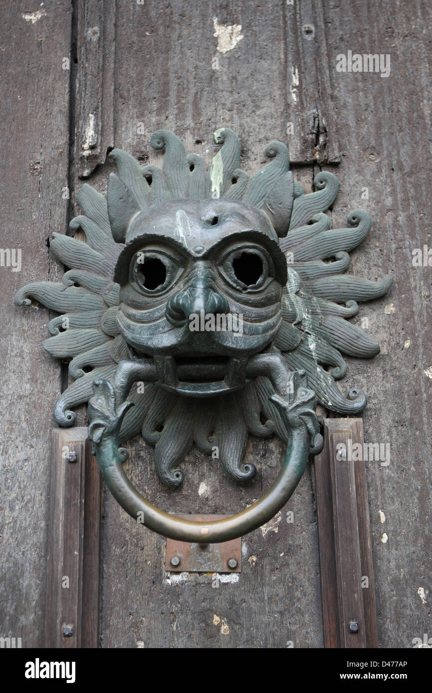 Durham Cathedral Sanctuary Knocker Stock Photo - Alamy