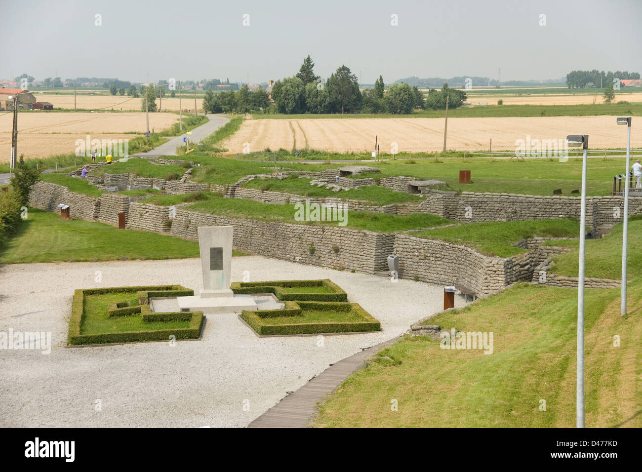 Trenches of Death at Diksmuide Belgium preserved First World War ...