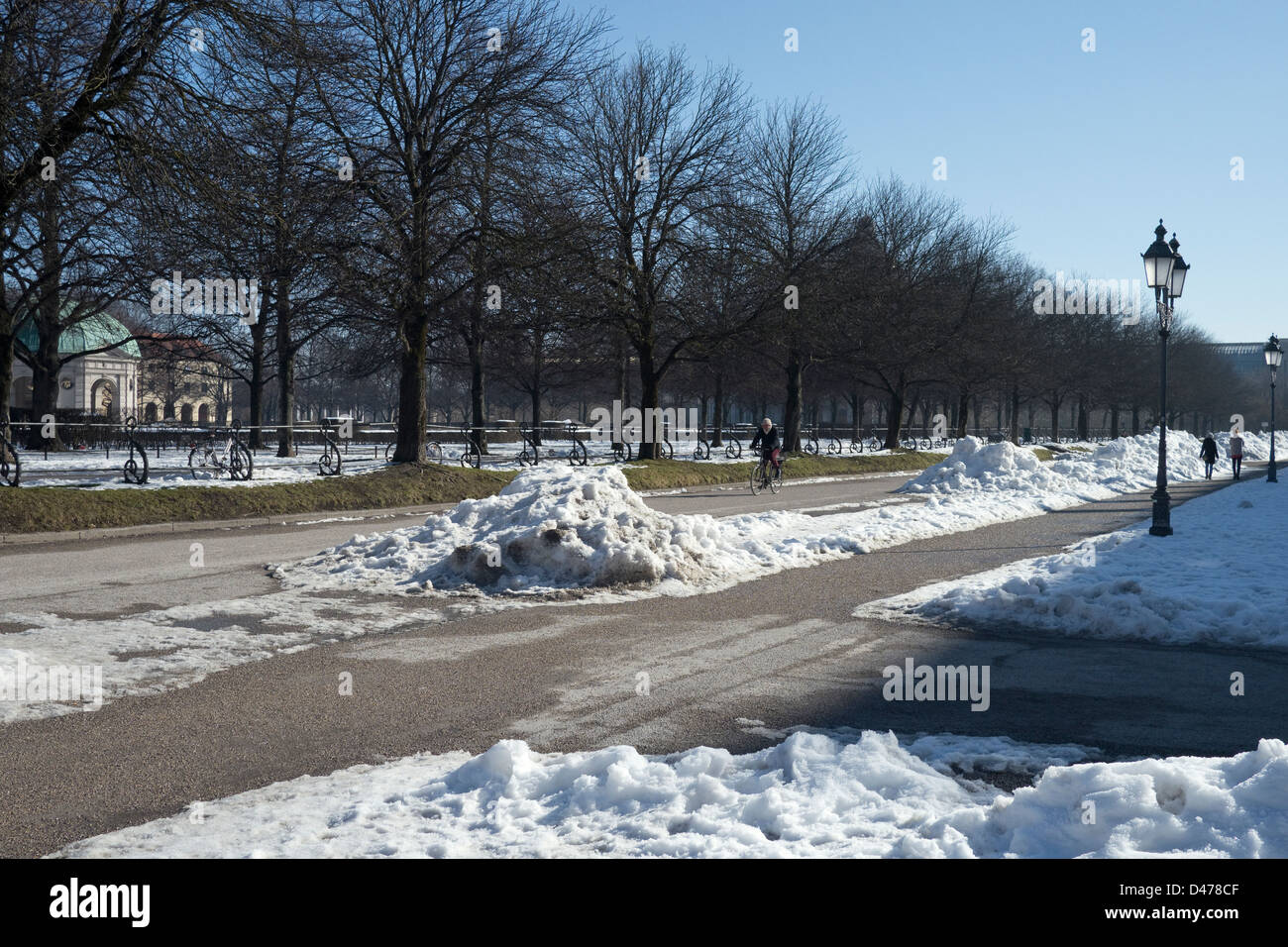 Munich city snow hi-res stock photography and images - Alamy