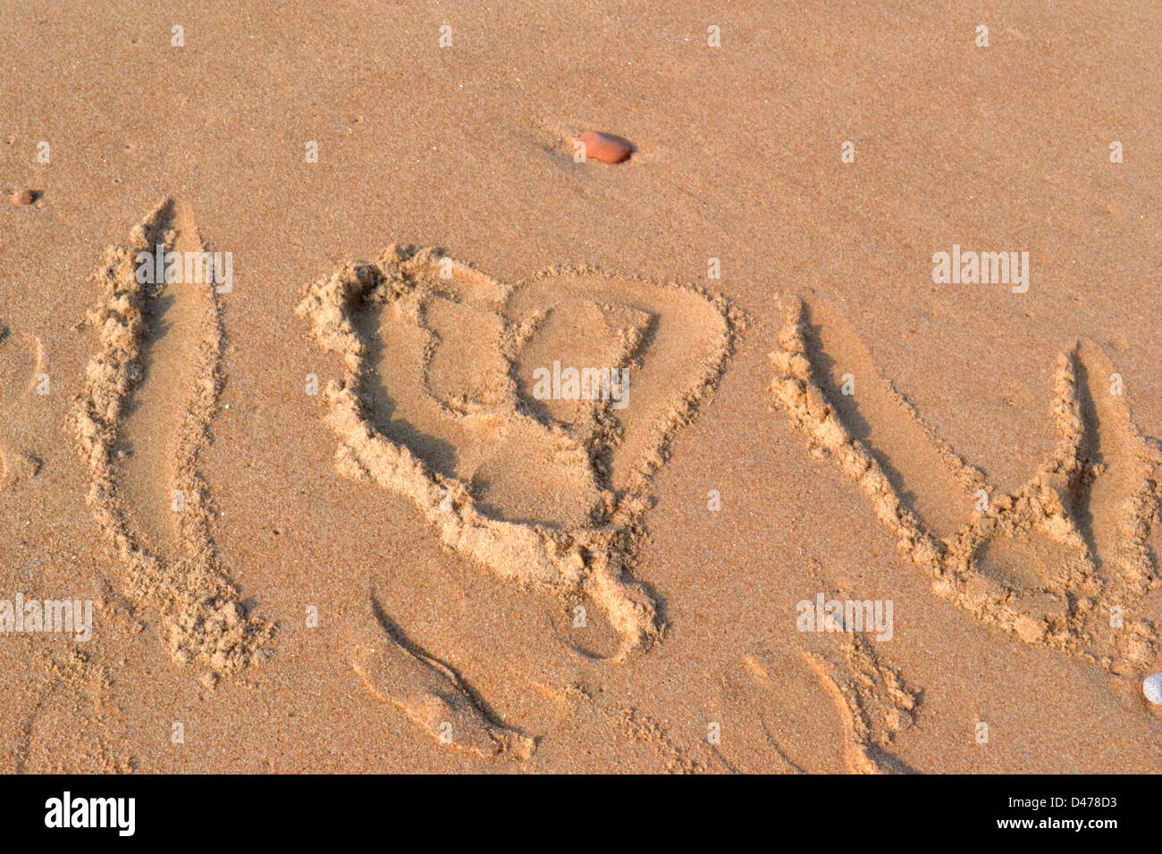 Writing sand beach hi-res stock photography and images - Alamy