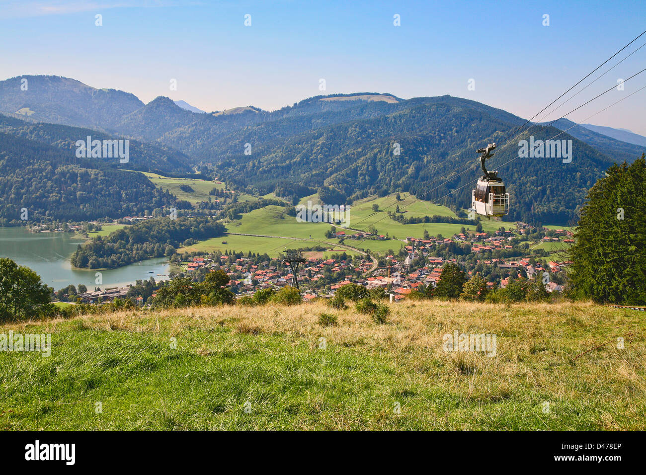 Schliersee resort town Bavaria Alps Bayern Upper Bavaria lake tourism ...