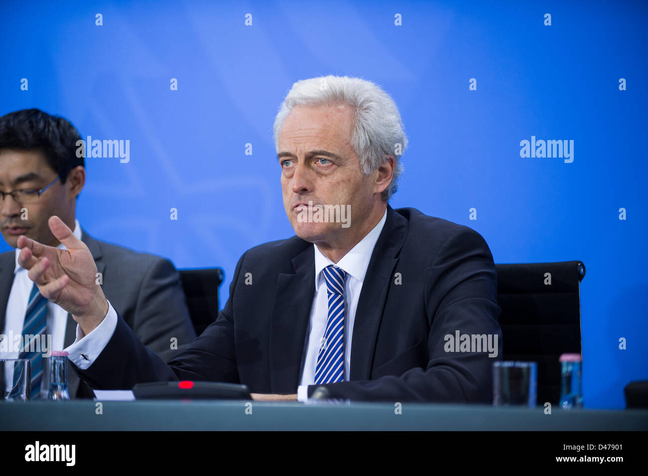 Berlin, Germany. 7th March 2013. German Chancellor Angela Merkel speak ...