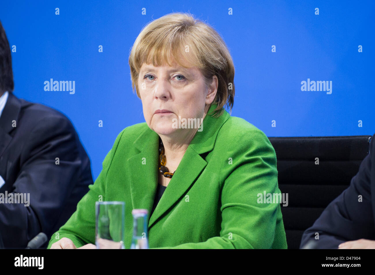 Berlin, Germany. 7th March 2013. German Chancellor Angela Merkel speak ...