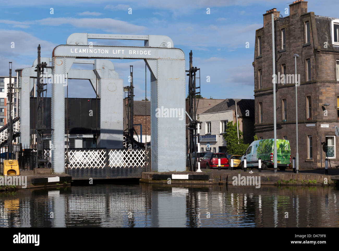 The Leamington Lift Bridge on the Union Canal near Lochrin Basin ...