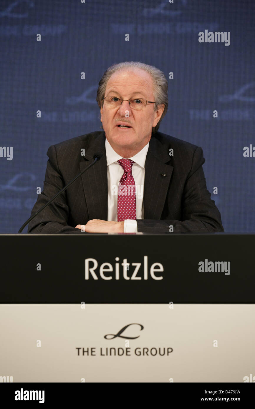 (HANDOUT) A handout dated 07 March 2013 shows CEO of Linde AG Wolfgang ...