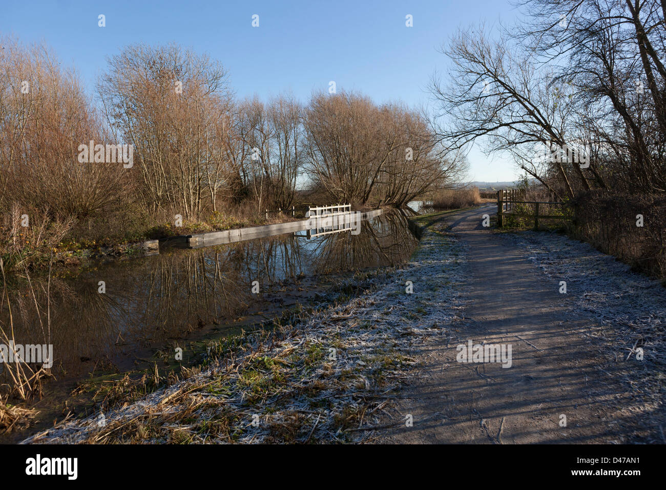 Grantham Canal towpath at Gamston Stock Photo - Alamy