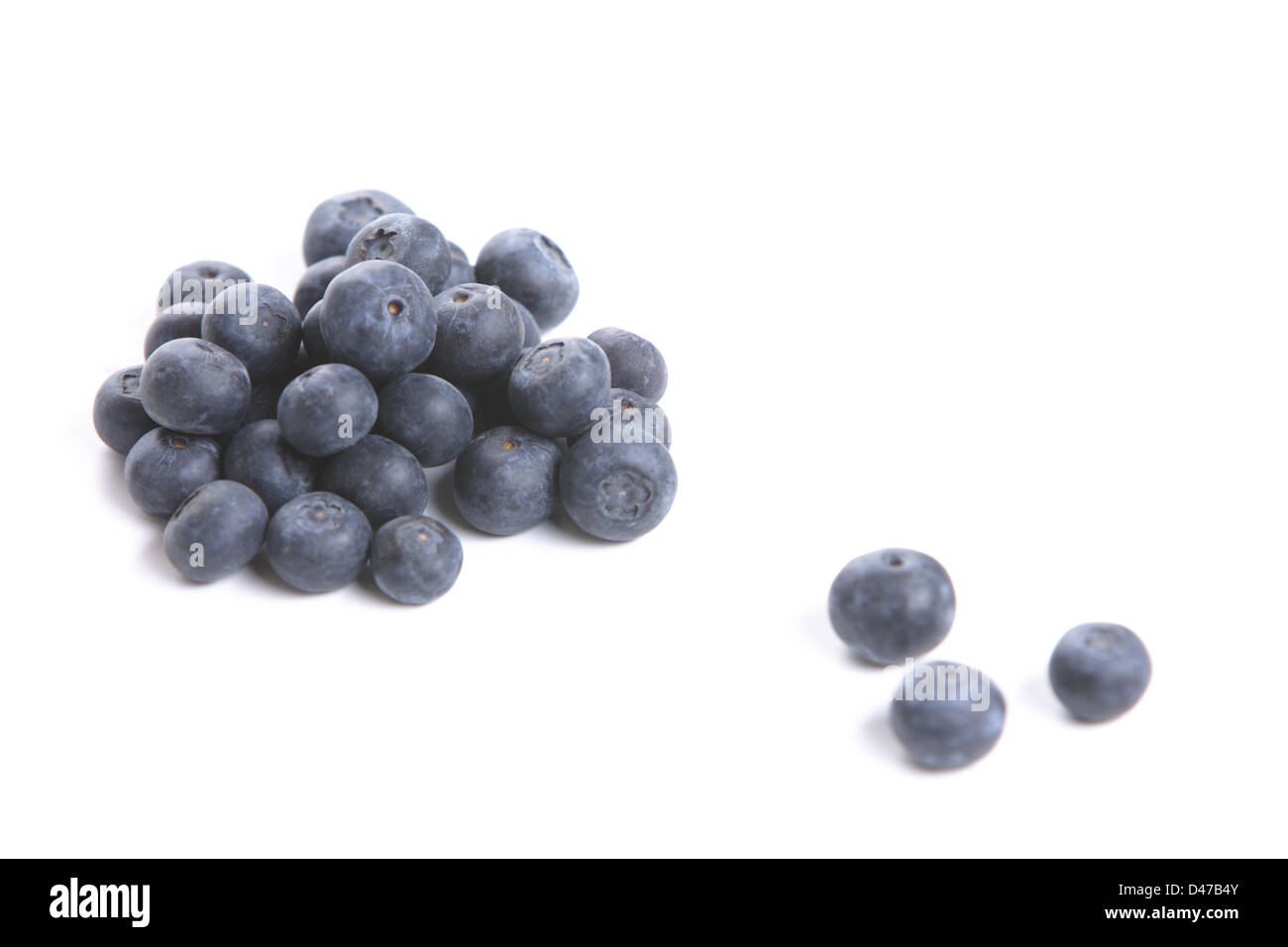 Organic Blueberrys isolated on white Stock Photo - Alamy