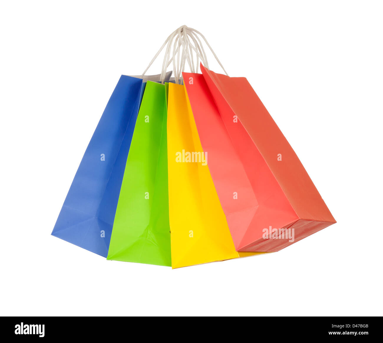 Set of colored paper shopping bags Stock Photo - Alamy