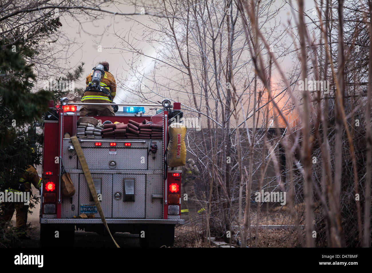 Water cannon truck hi-res stock photography and images - Alamy