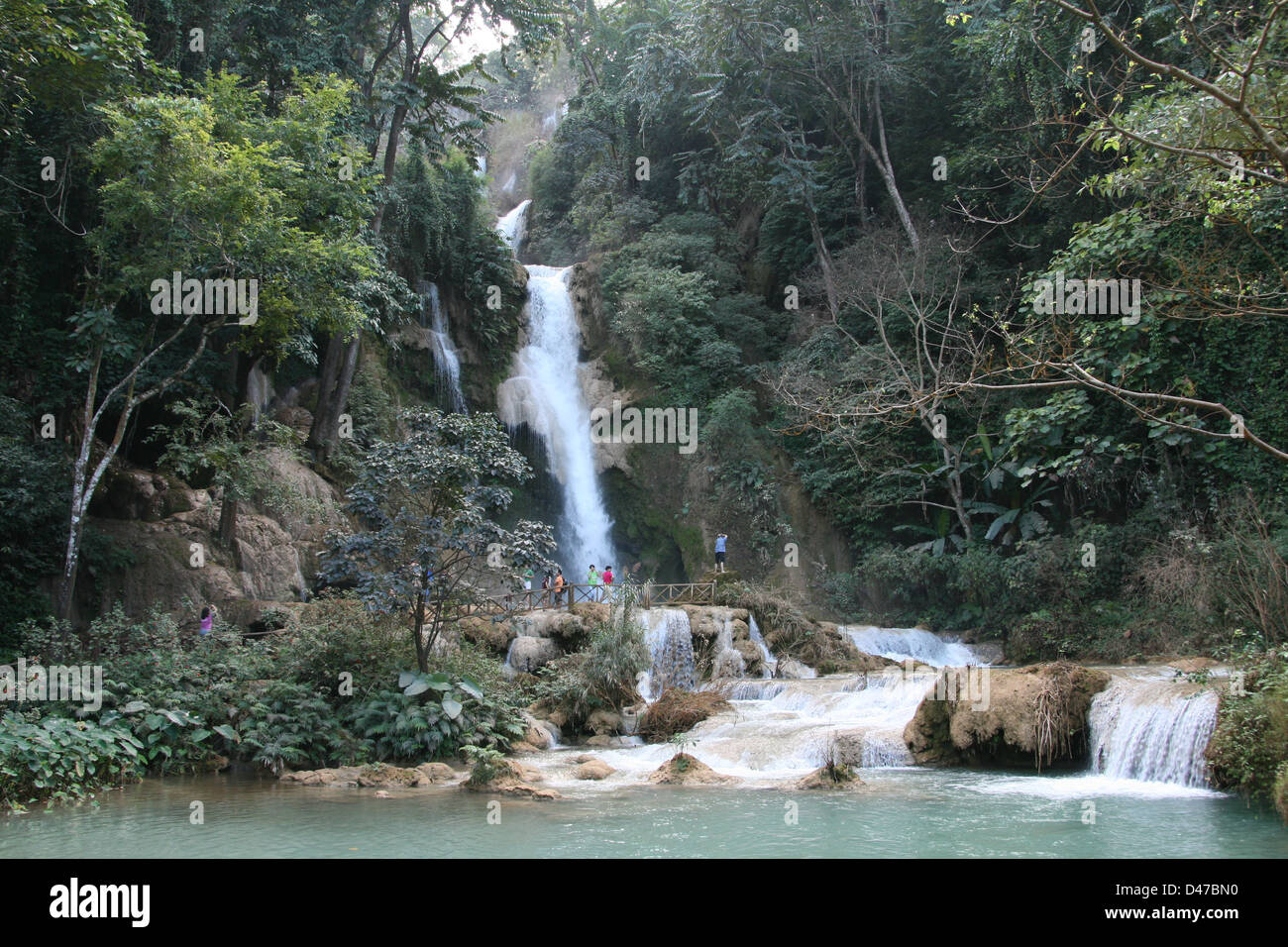 Kuang Xi Falls, luang prabang, Laos Stock Photo - Alamy