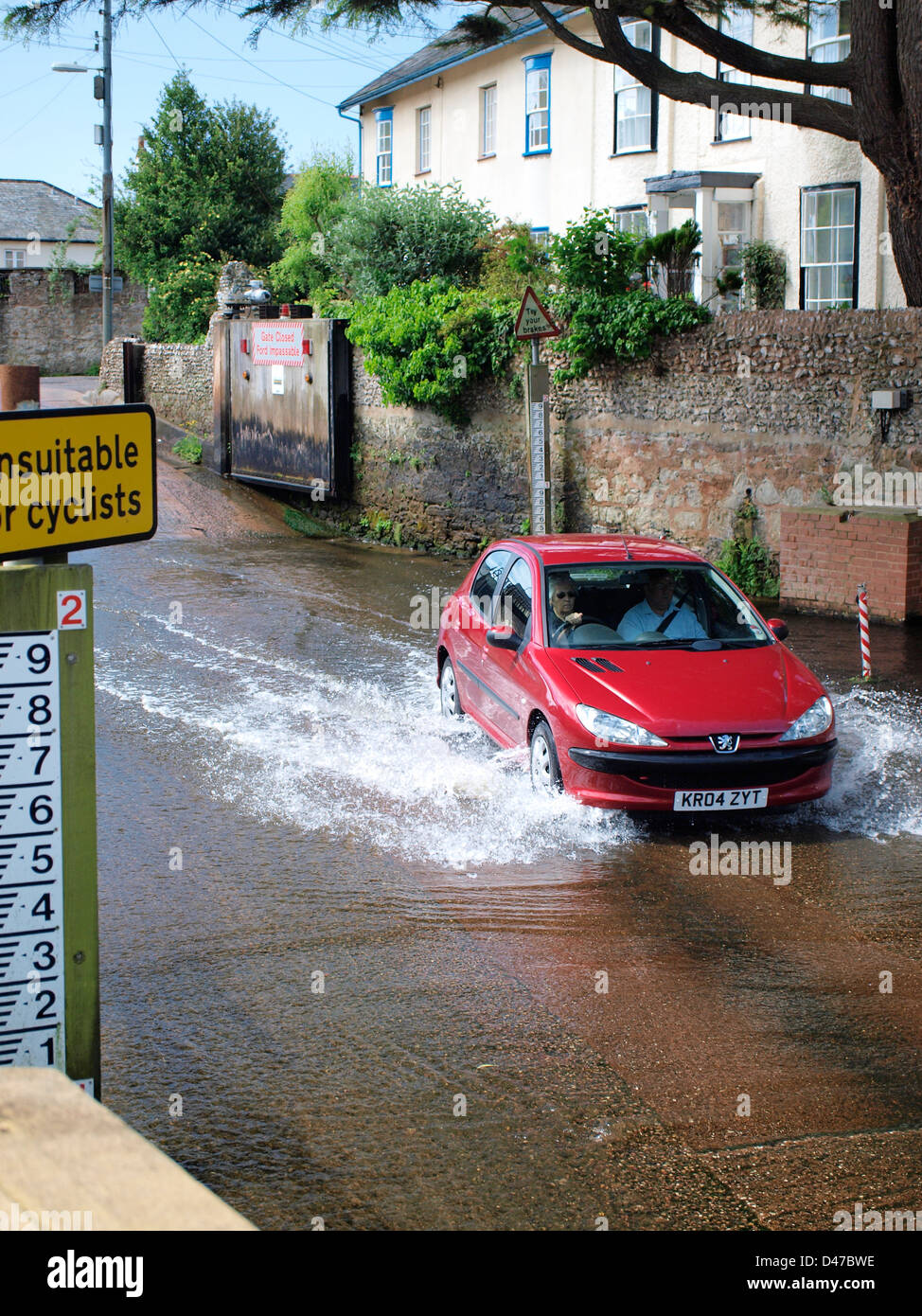 Stream river ford car crossing hi-res stock photography and images - Alamy