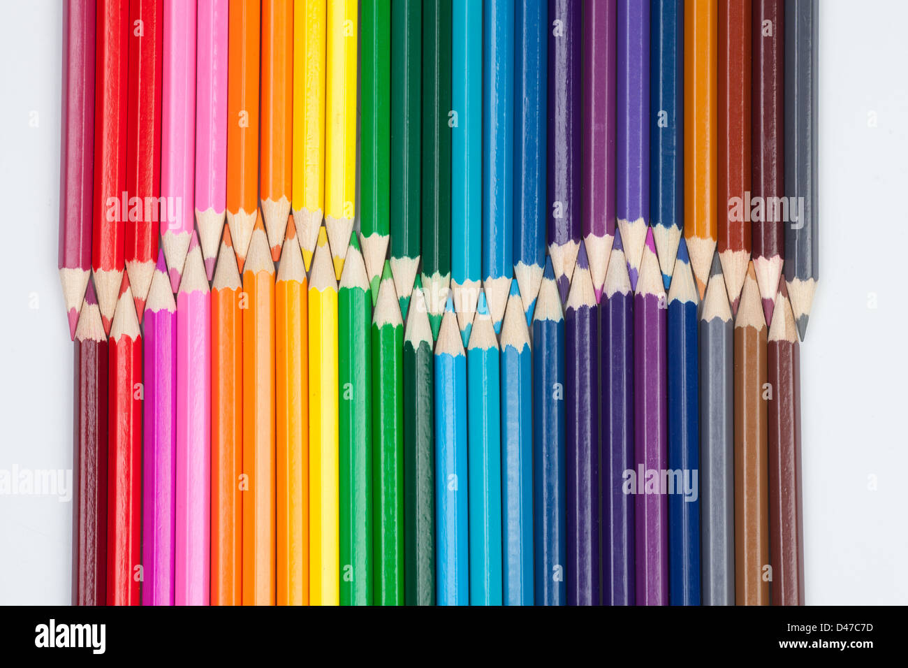 set of color pencils Stock Photo - Alamy
