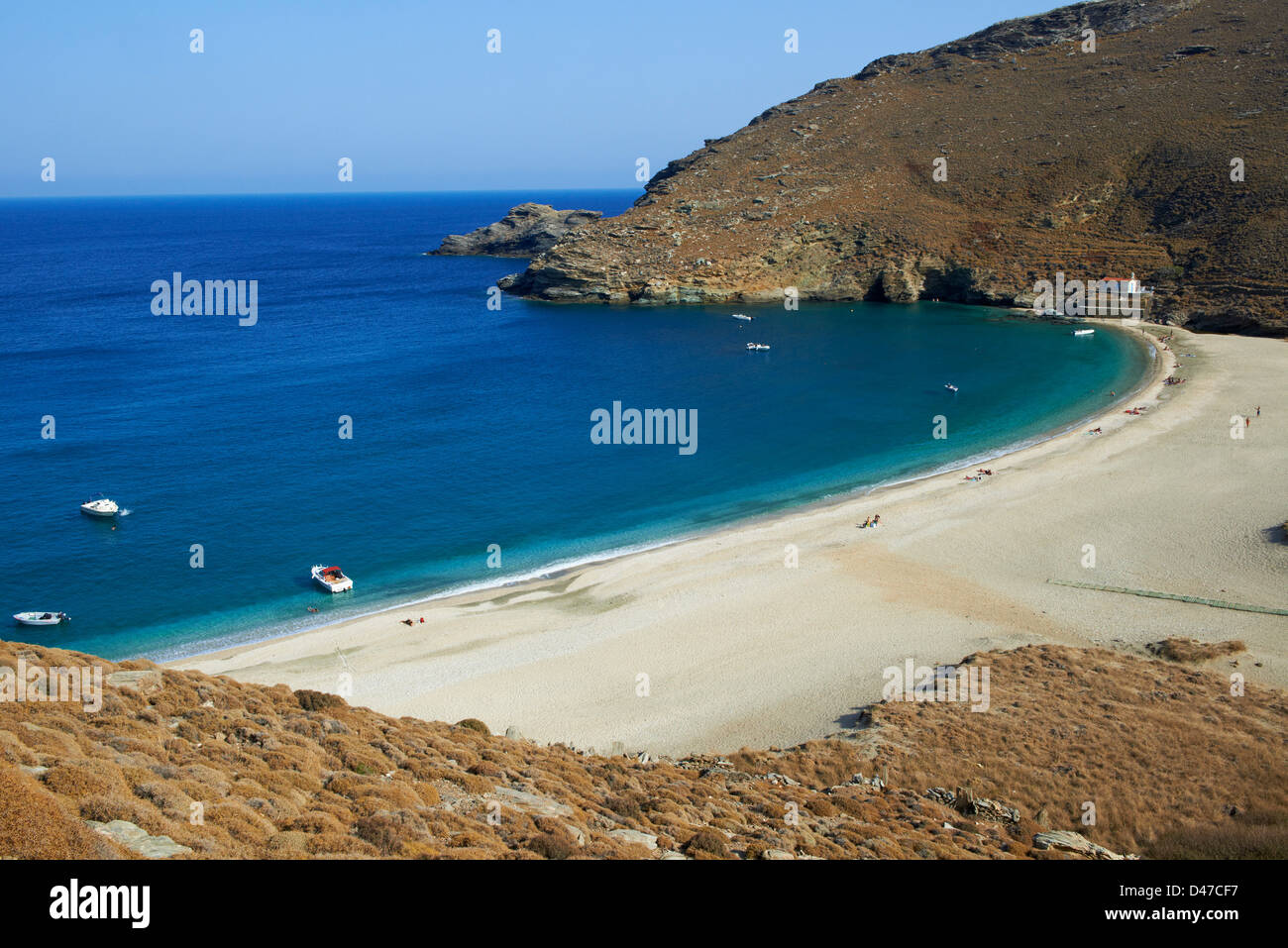 Greece, Cyclades islands, Andros island, Achla beach Stock Photo - Alamy