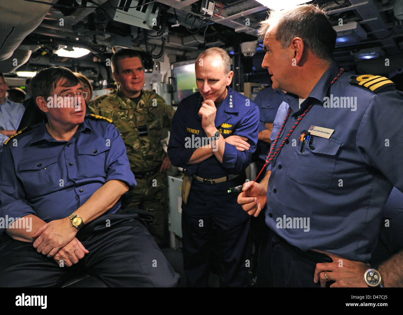 The Chief of Naval Operations (CNO) meets with the First Sea Lord of ...