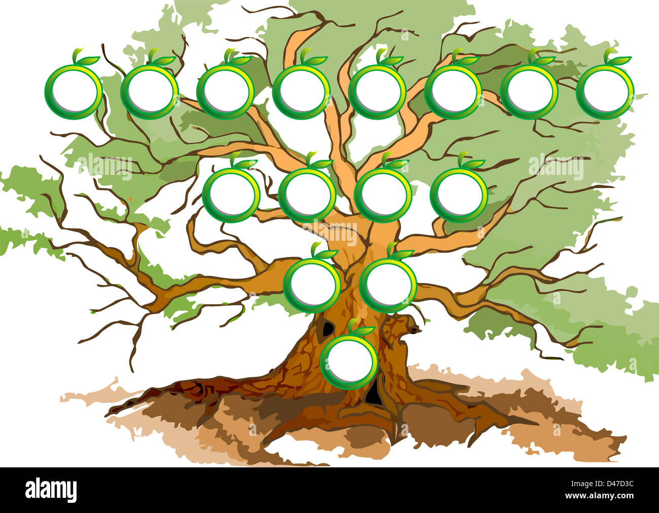 tree diagram. abstract graphics as a tree Stock Photo - Alamy