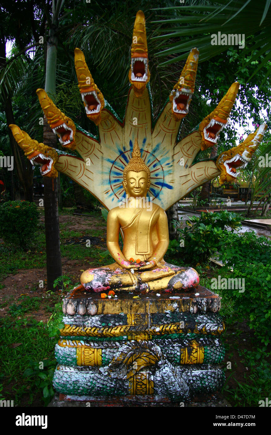 Pha That Luang is a gold-covered large Buddhist stupa in Vientiane Laos ...