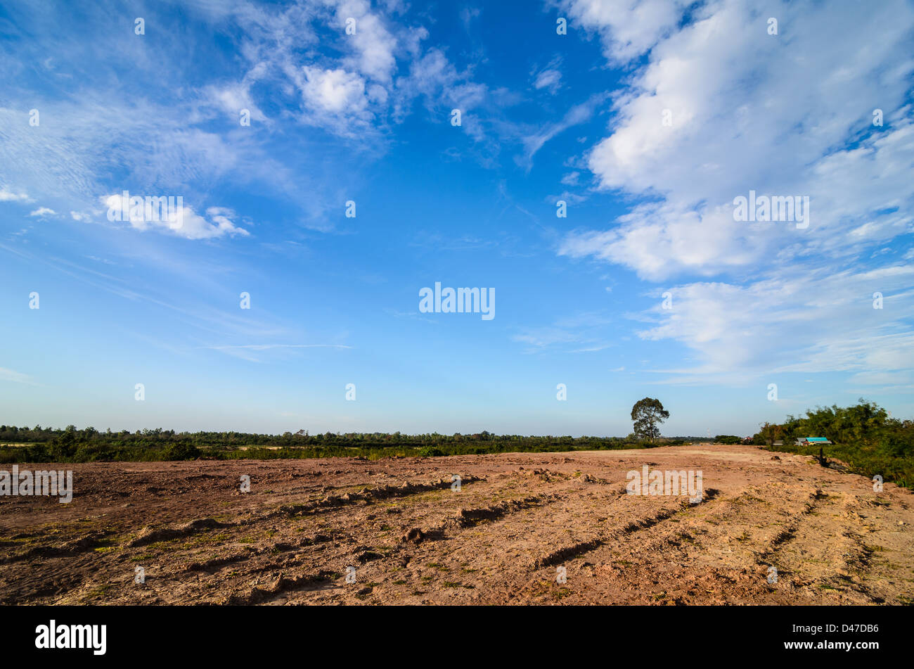 Land and sky in the countryside view nature Stock Photo - Alamy