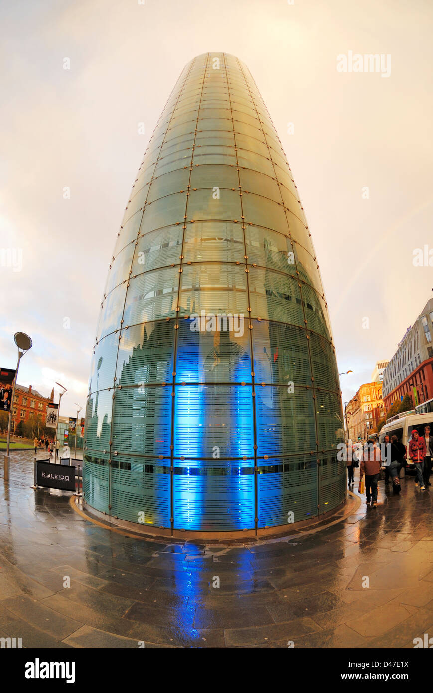 Formerly the URBIS building in Manchester, a modern glass building ...