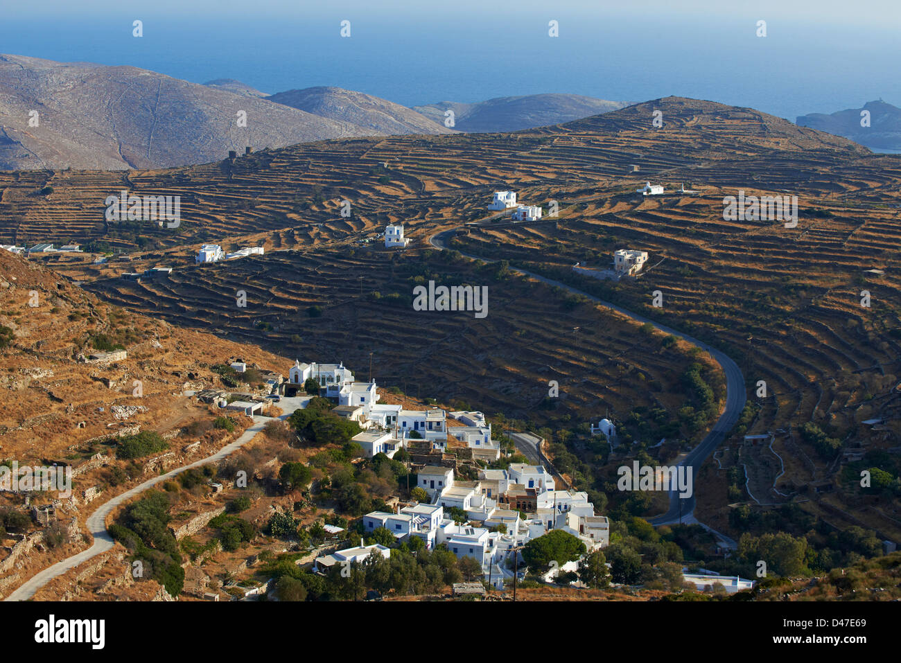 Greece, Cyclades islands, Tinos, north island landscape Stock Photo - Alamy
