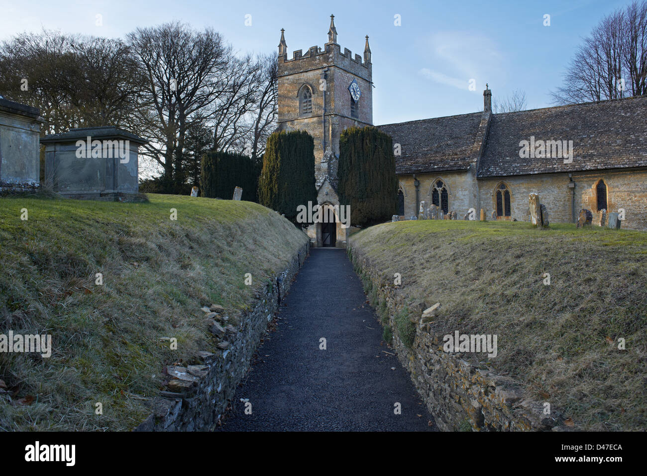 St Peter's Church, Upper Slaughter, Gloucestershire Stock Photo - Alamy