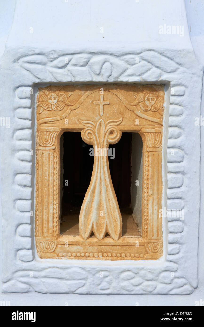 Greece, Cyclades islands, Tinos, marble window Stock Photo - Alamy