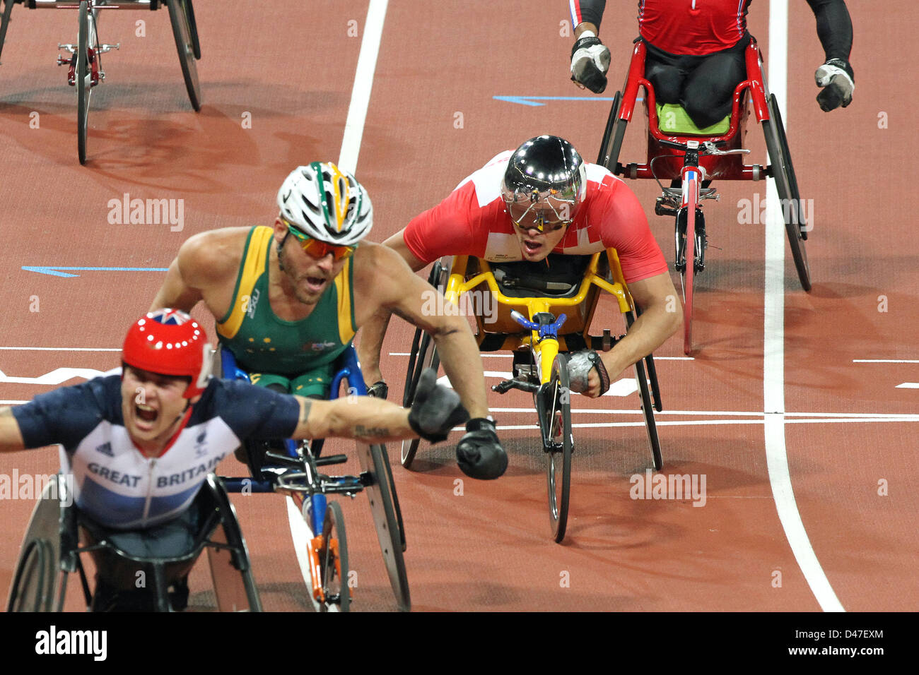 Marcel hug of Switzerland finishes fourth in the mens 5000m - T54 in ...
