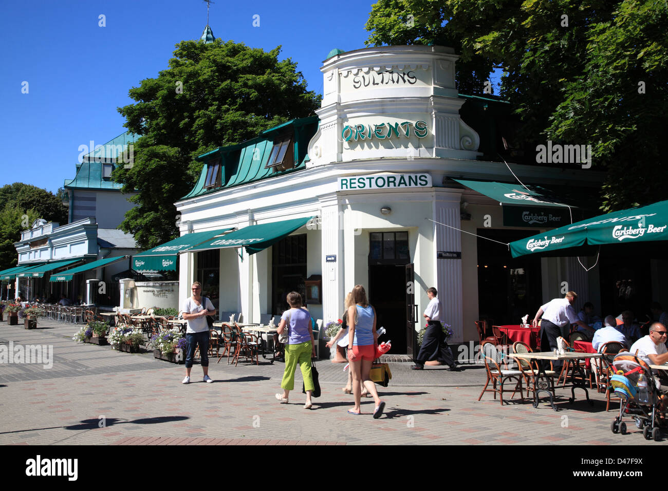 Restaurant in Majori, Jurmala, Baltic Sea, Riga, Latvia Stock Photo - Alamy