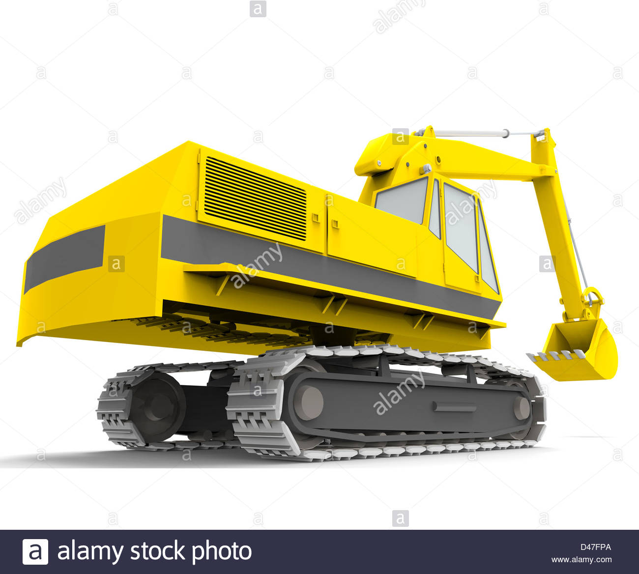 Excavator Cut Out Stock Images & Pictures - Alamy