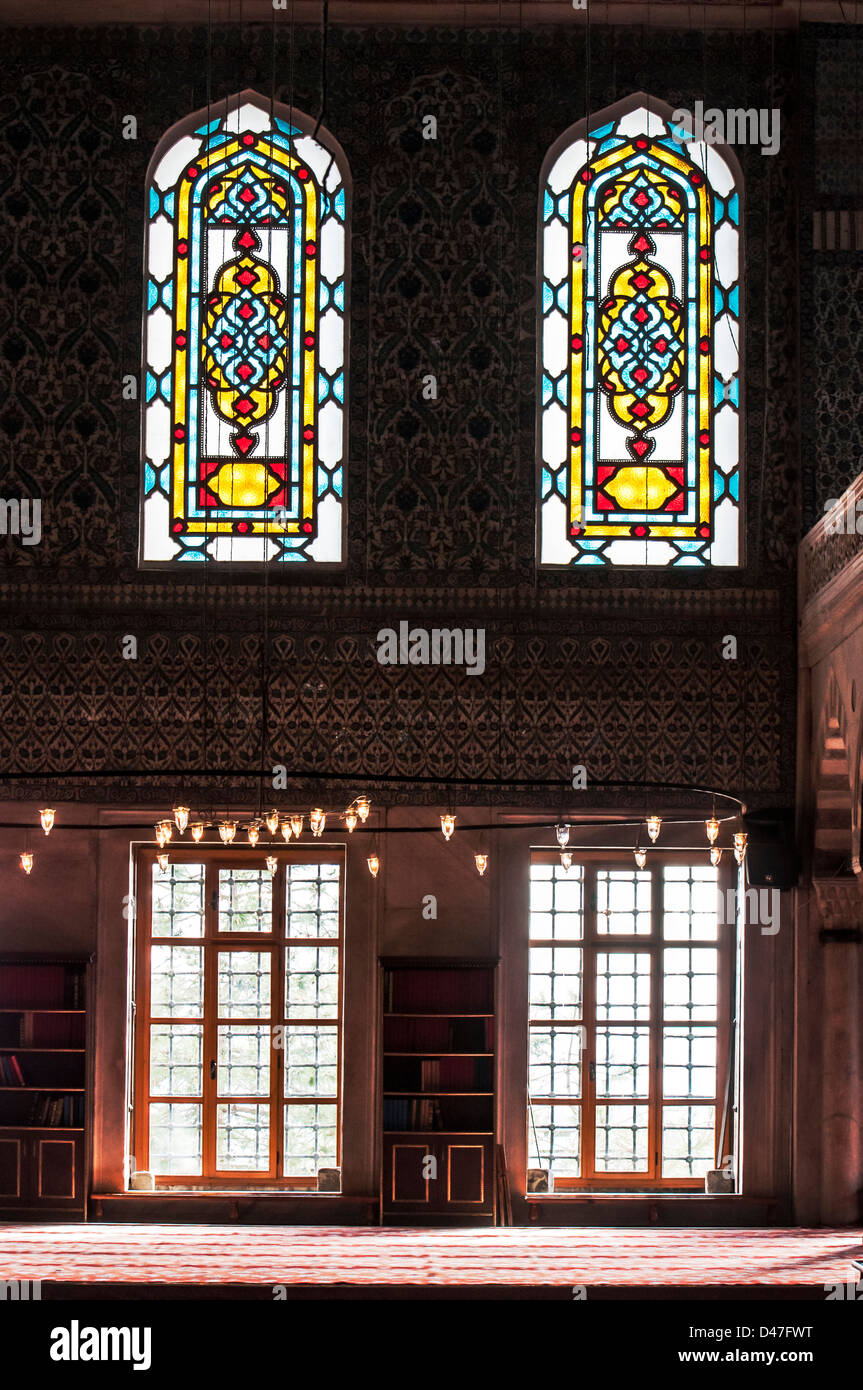 inside the Blue Mosque in Istanbul, Turkey Stock Photo - Alamy
