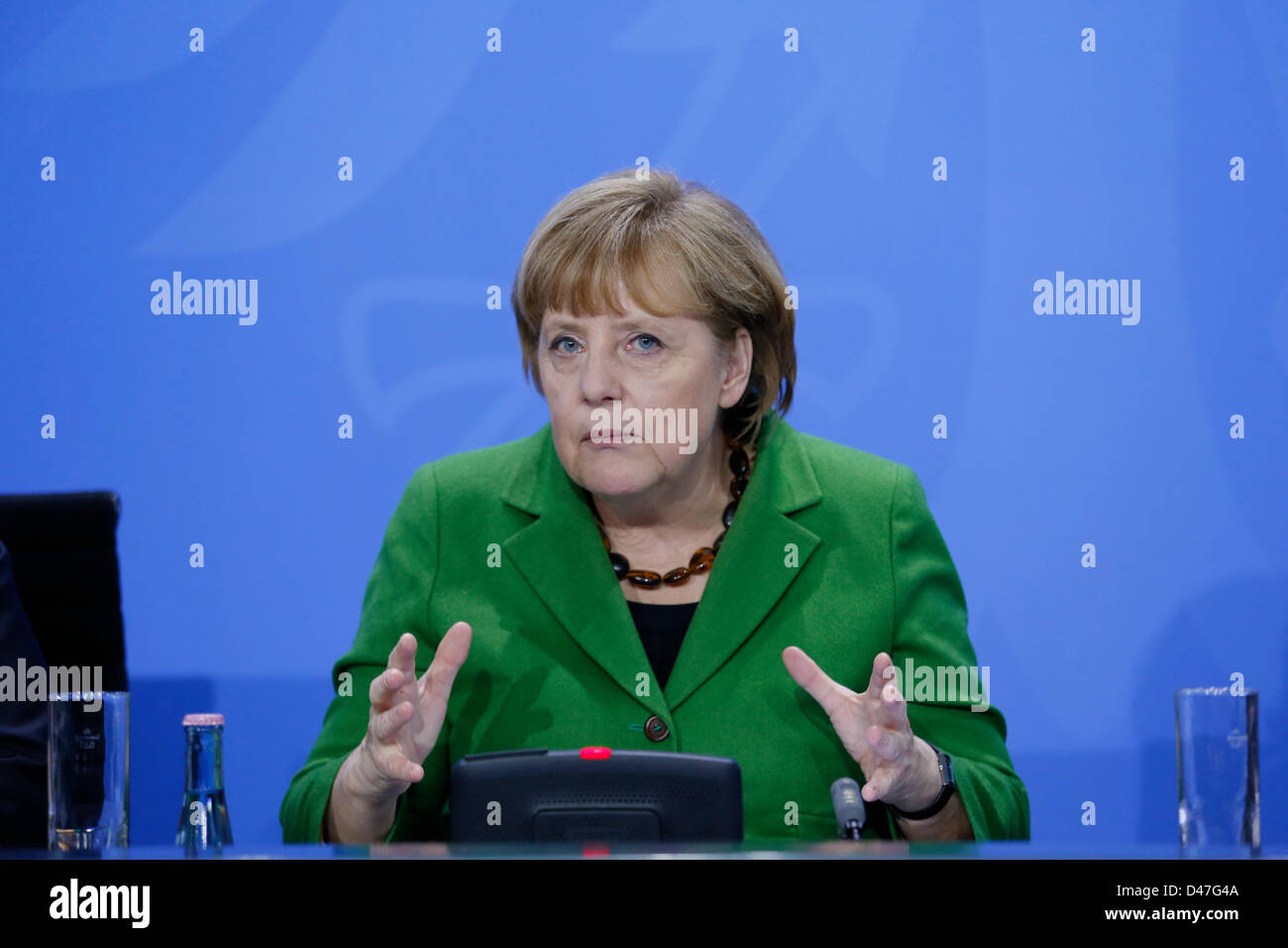 Berlin, Germany. 7th March 2013. Press conference after the meeting of ...