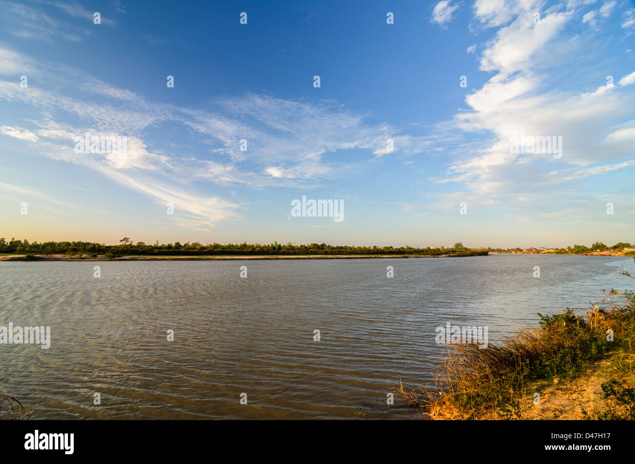 River and sky in the countryside view nature Stock Photo - Alamy