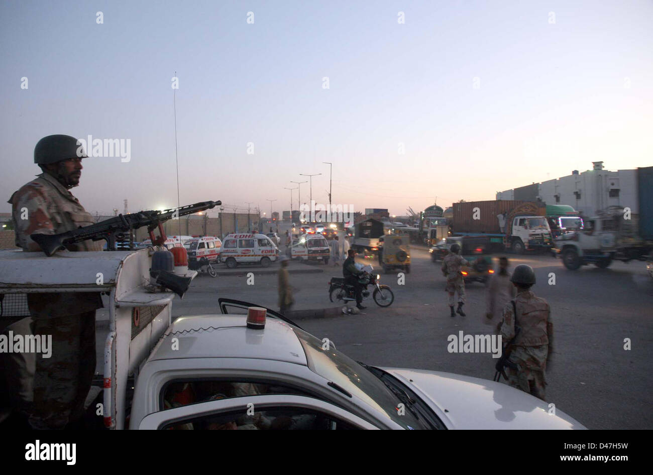 Rangers officials are on their positions during search operation ...