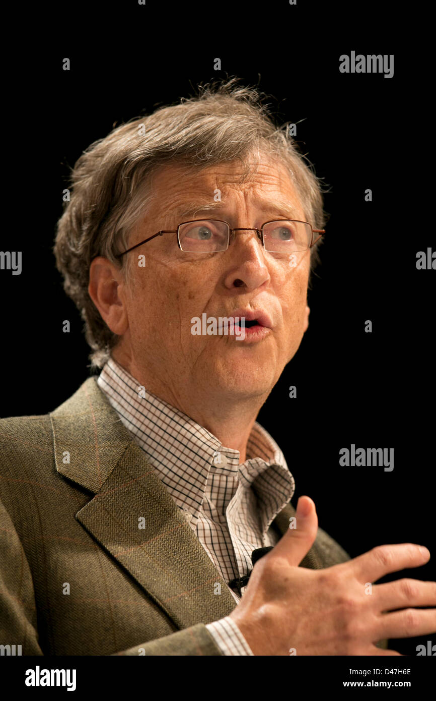 Microsoft founder and philanthropist Bill Gates delivers the closing ...
