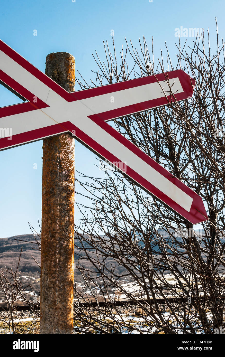 Railroad sign hi-res stock photography and images - Alamy