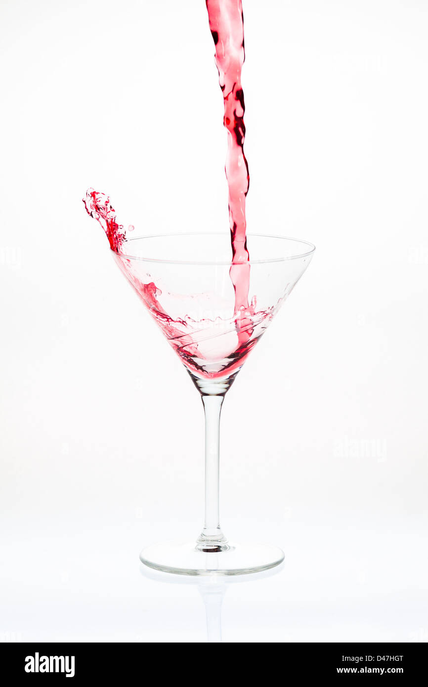 Blended cocktail splash Stock Photo - Alamy