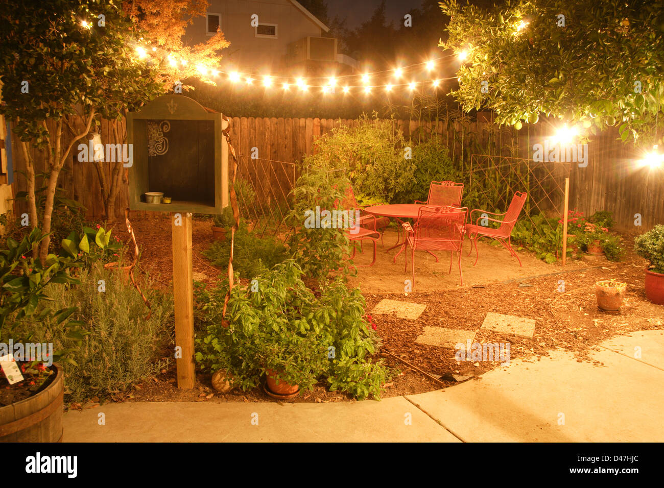 Upscale backyard party hi-res stock photography and images - Alamy