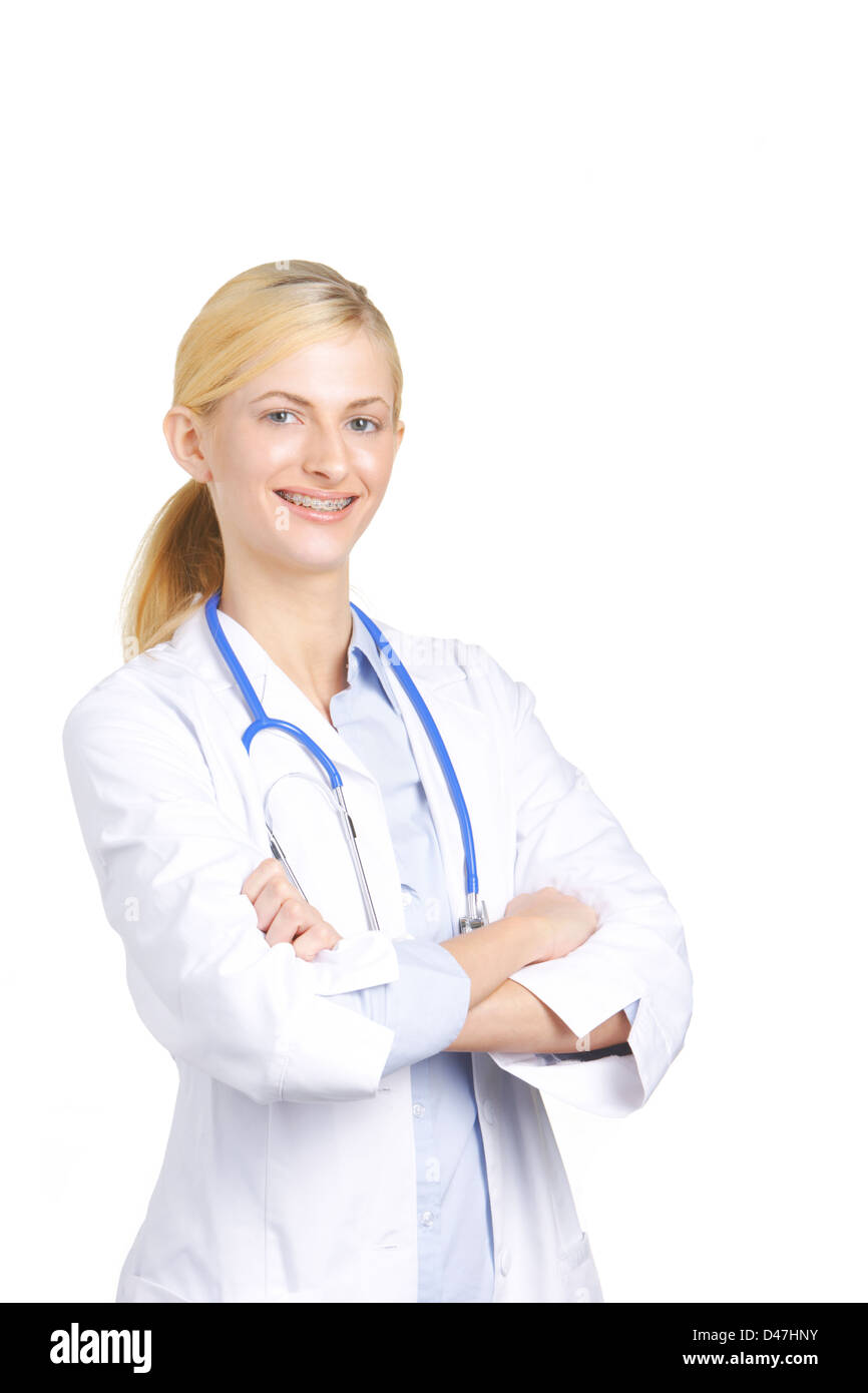 Female Medical Student in the studio Stock Photo - Alamy