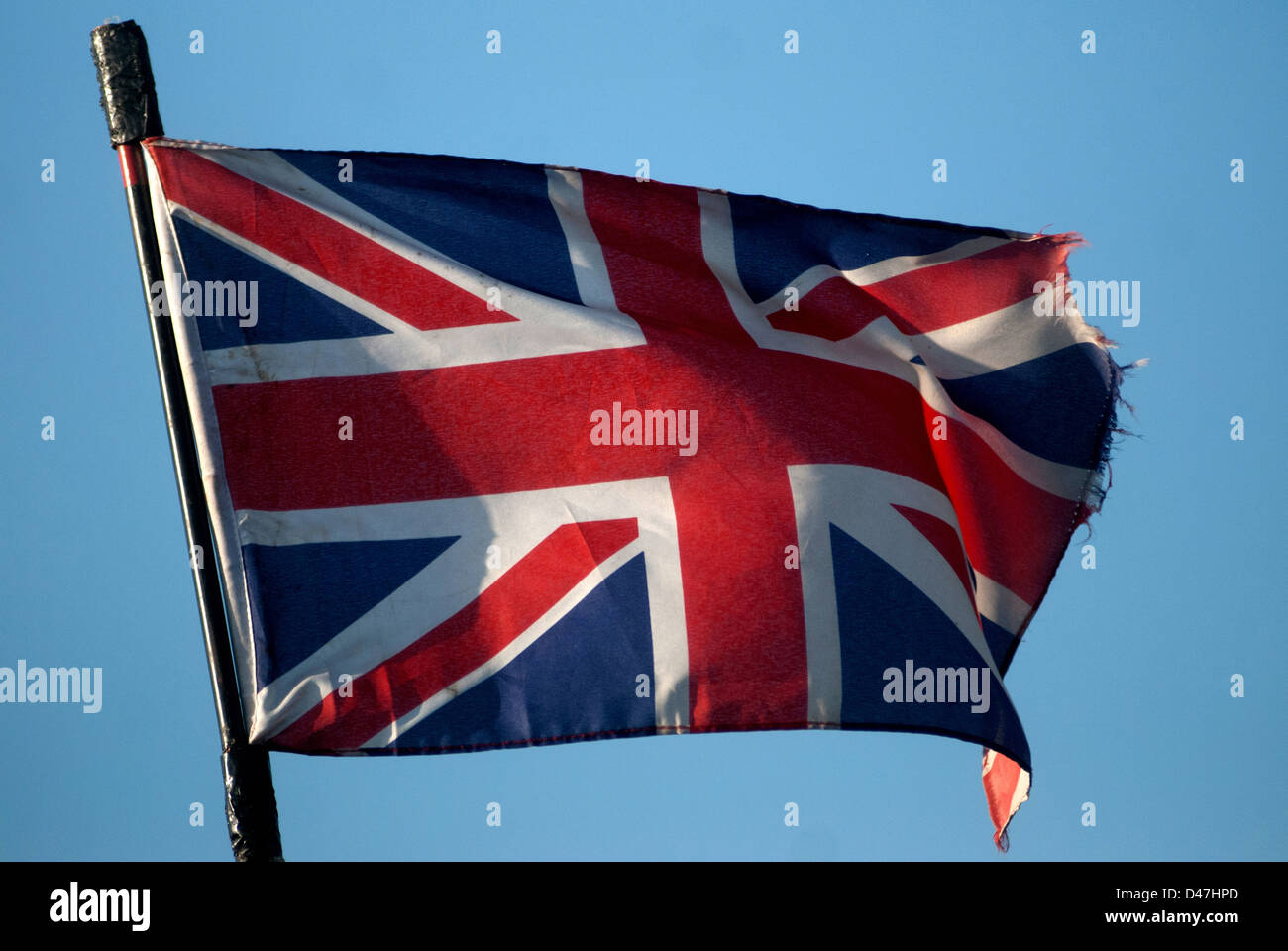 Tattered union jack hi-res stock photography and images - Alamy