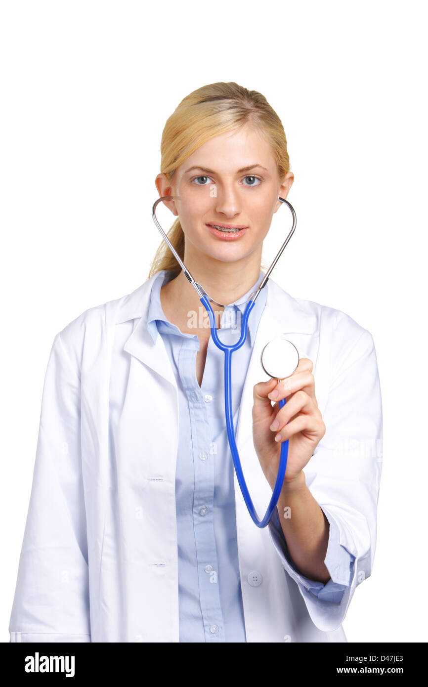Female Medical Student in the studio Stock Photo - Alamy