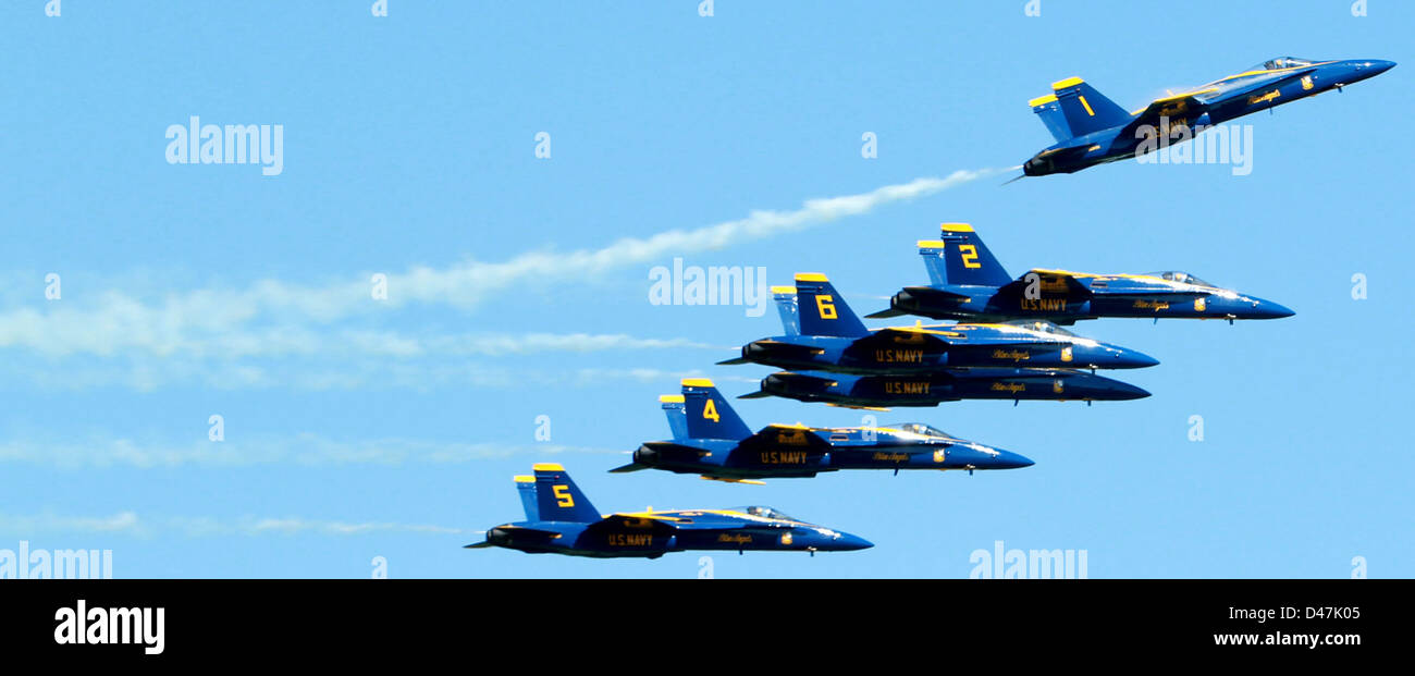 The Blue Angels, the U.S. Navy's flight demonstration squadron, arrive ...