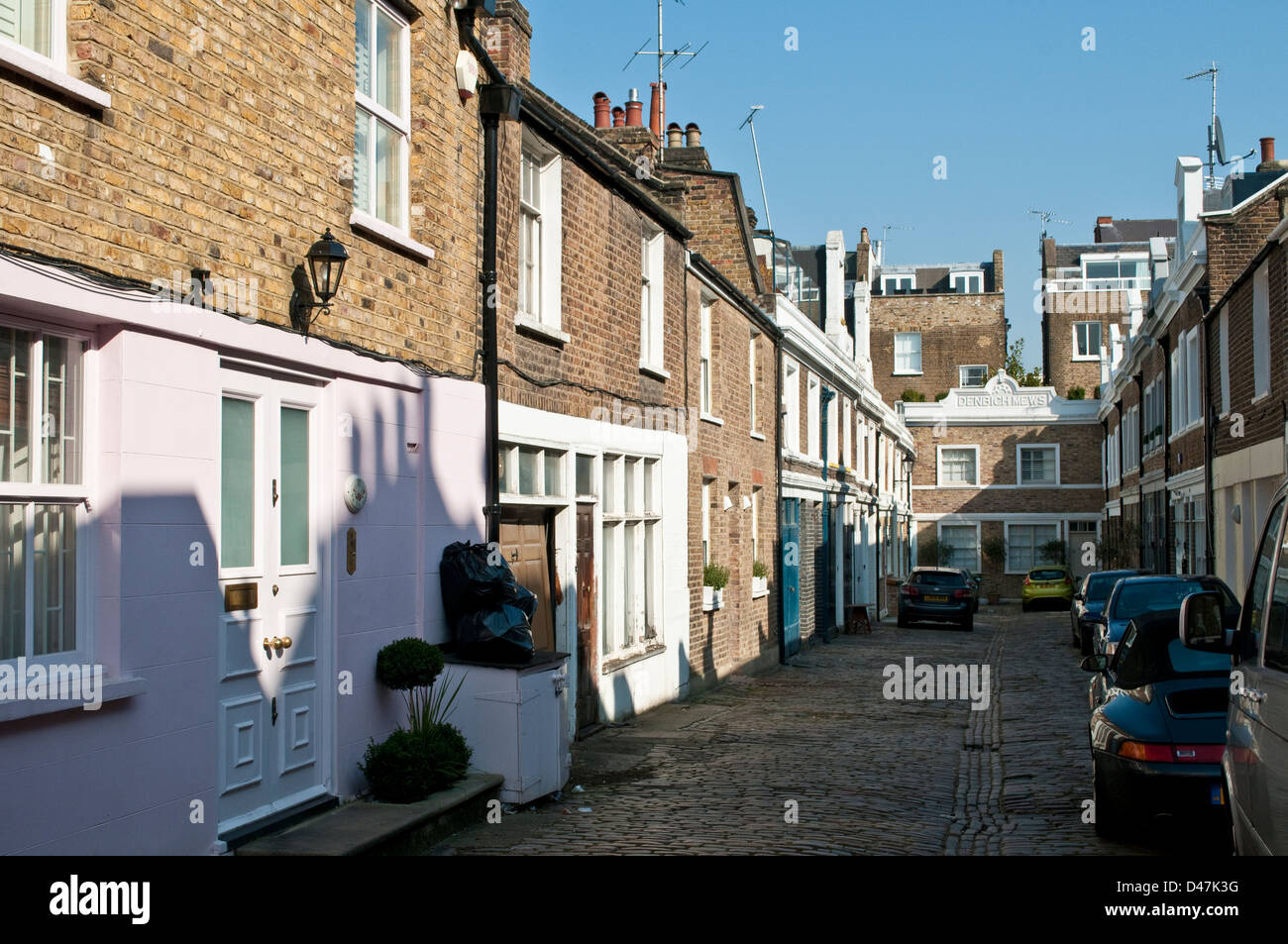 Denbigh Close, Notting Hill, London, W11, UK Stock Photo - Alamy