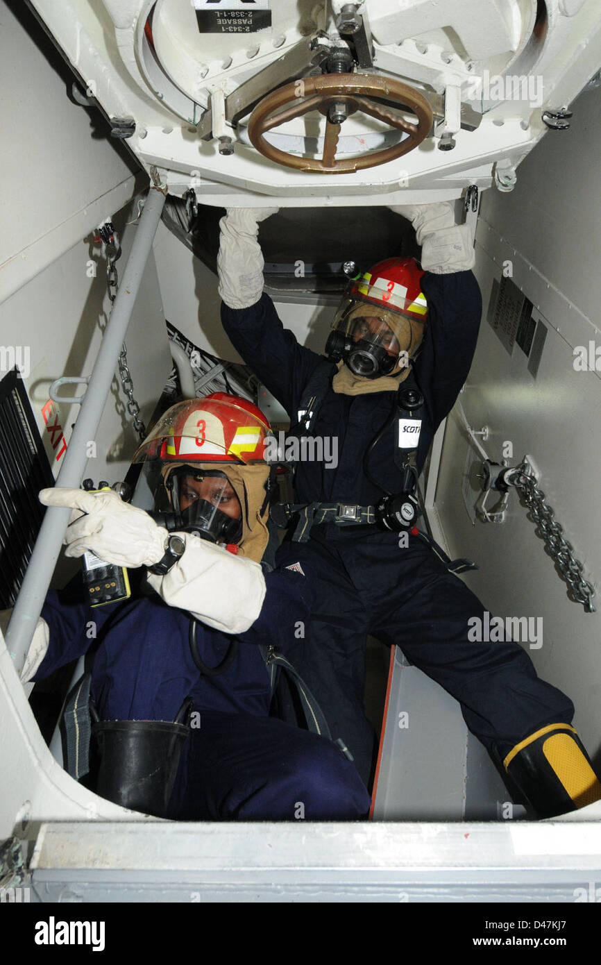 Sailor opens hatch aboard hi-res stock photography and images - Alamy