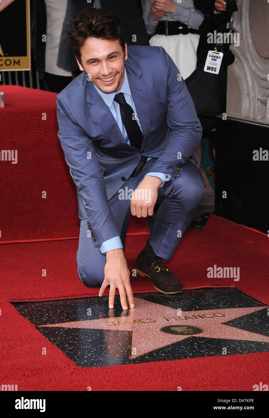 Hollywood, California, USA. 7th March 2013. James Franco & LeRon Gubler ...