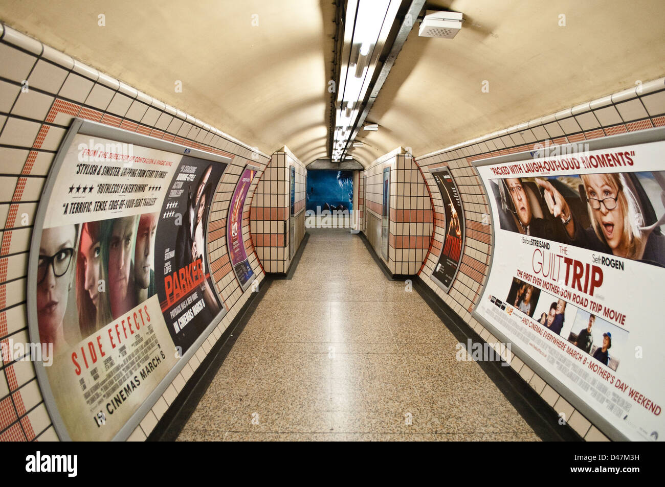 Baker Street tube station corridor, London, UK Stock Photo - Alamy