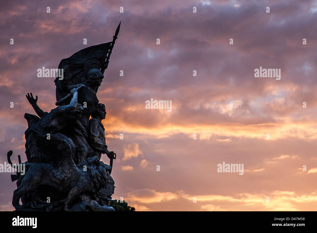 Twilight in Rome Stock Photo - Alamy