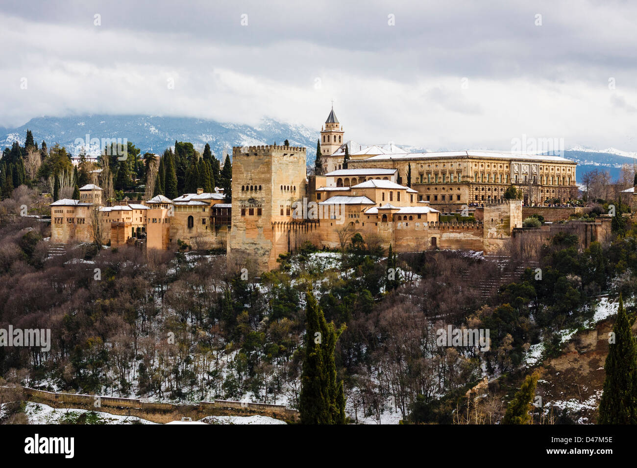 Alhambra palace granada winter hi-res stock photography and images - Alamy